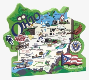 Ohio Map With Icons - Free Transparent PNG Download - PNGkey
