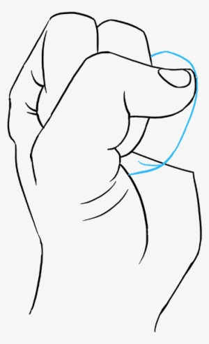 How To Draw Fist - Drawing - Free Transparent PNG Download - PNGkey