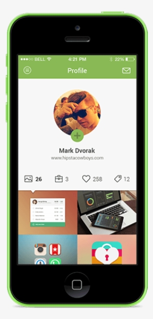 Html Mobile Profile Page - Free Transparent PNG Download - PNGkey
