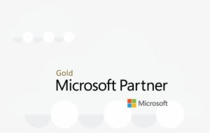 Flat Floud Design With Microsoft Partner Logo - Microsoft Dynamics ...