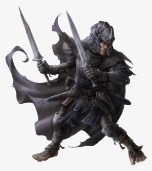 M Halfling Fighter W 2 Swords - Halfling Fighter - Free Transparent PNG ...