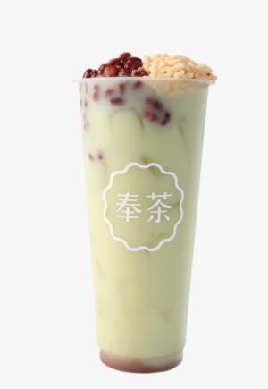 Matcha Red Bean Milk Tea - Feng Cha - Free Transparent PNG Download ...