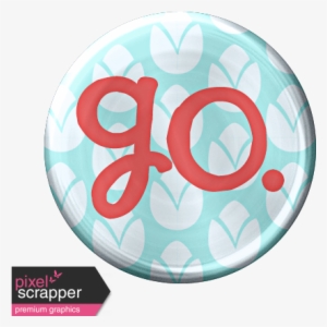 Metal Go Button - Digital Scrapbooking - Free Transparent PNG Download ...
