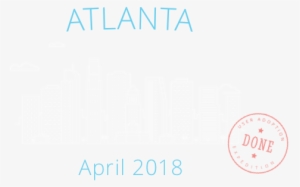 Atlanta With "done" Stamp - Dreamit Ventures - Free Transparent PNG ...