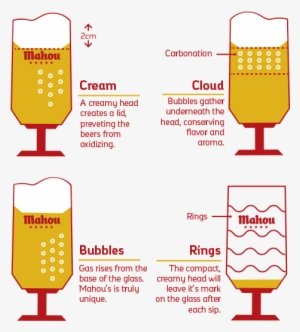 Anatomy Of A Draft Beer - Mahou - Free Transparent PNG Download - PNGkey