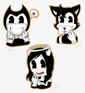 Cartoon Trio Posing With Cute Mouth Expressions Drawing - Digital Art ...