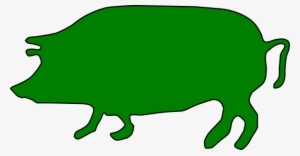 Green Pig Clip Art - Pig Silhouette Clip Art - Free Transparent PNG ...