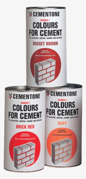 Cementone No1 Red Colour For Cement Brick 1kg - Free Transparent PNG ...