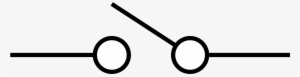Open - Spst Toggle Switch Symbol - Free Transparent PNG Download - PNGkey
