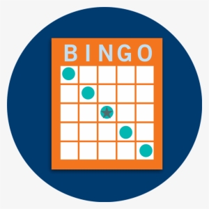 A Bingo Card Pattern Showing A Diagonal Line - Circle - Free ...