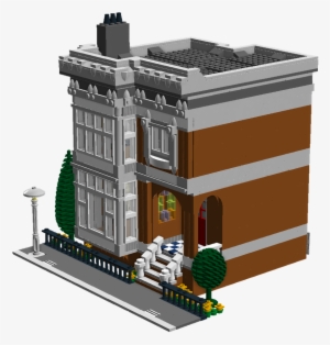 Modular Victorian House - Lego Two Story House - Free Transparent PNG ...