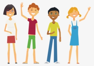 Children - Animation People Waving - Free Transparent PNG Download - PNGkey