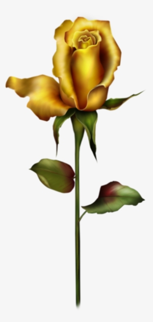 Yellow Rose Bud Clip Art - Rose Bud Tattoo Design - Free Transparent ...