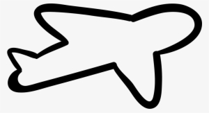 Airplane Outline - - Airplane Outline Clip Art - Free Transparent PNG ...