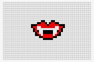 Vampire Lips Pixel Art - Free Transparent PNG Download - PNGkey
