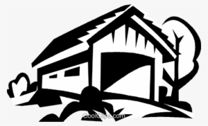 Covered Bridge Royalty Free Vector Clip Art Illustration - Free ...