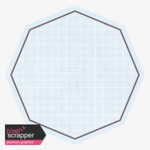 Octagon Grid Tag - Digital Scrapbooking - Free Transparent PNG Download ...
