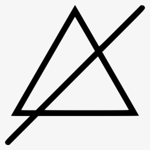 Png File Svg - Triangle With Cross Through - Free Transparent PNG ...