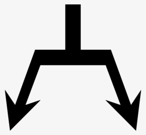 Split Arrows Vector - Split Arrow Png - Free Transparent PNG Download ...