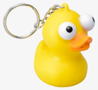 Pop-eye Duck Keychain, , Large - Impulse Gummiandnøglering Med Pop Ud ...