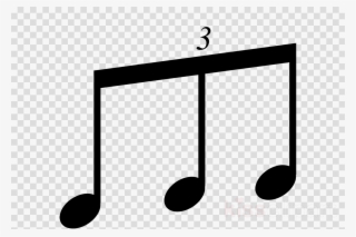 Triplet Note Png Clipart Musical Note Eighth Note Beam - Notes Without ...