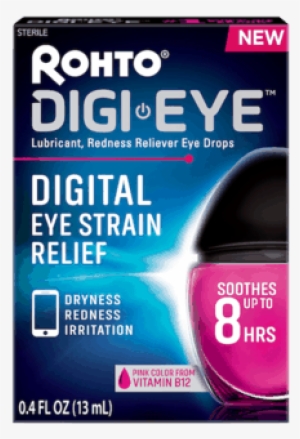 Rohto® Digi-eye™ Eye Drops - Carmine - Free Transparent PNG Download ...