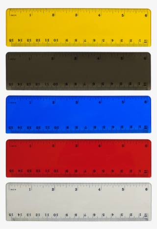 6" Plastic Ruler - 6 In. Translucent Ruler - Free Transparent PNG ...