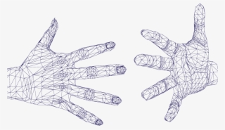 Wireframe Hands - Wireframe Hand Png - Free Transparent PNG Download ...