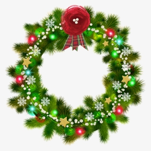Christmas Wreath Png - Blue Clip Art Christmas Wreath - Free ...