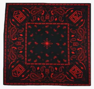 Ksi Crest Bandana Black/red - Red - Free Transparent PNG Download - PNGkey