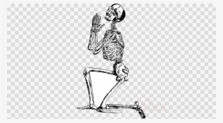 Download Skeleton Praying Png Clipart Human Skeleton - Skull Praying ...