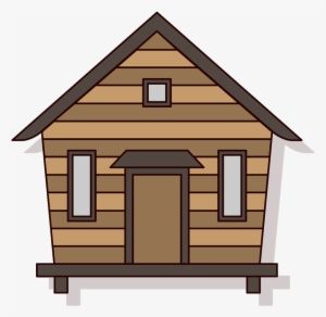 Home Cabin Simple Wooden - Cabin Cartoon - Free Transparent PNG ...