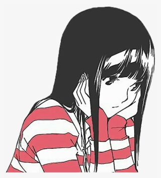 Anime Decals Aesthetic Anime Girl Pfp Sad Japanese Anime Scp Stickers