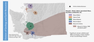 Volcano Hazard Summary Map-01 - Washington Volcano Map - Free ...