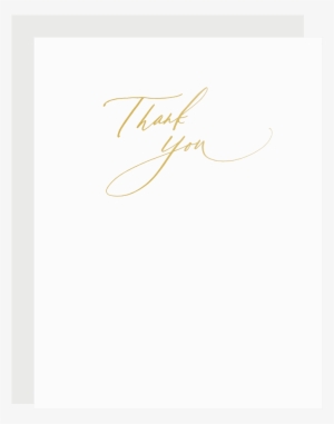 Scripted Thank You, Gold - Calligraphy - Free Transparent PNG Download ...