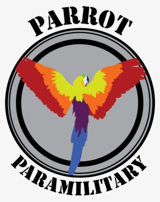 Parrot Paramilitary Logo - Parrot - Free Transparent PNG Download - PNGkey