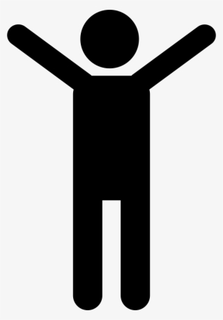 Png File Svg - Stick Man With Arms Up - Free Transparent PNG Download ...