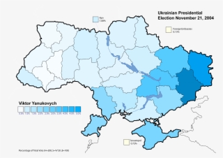 Ukraine Presidential Jan 2010 Vote - Ukraine Vintage Map Canvas Print ...