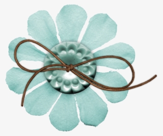Flower Button Png - Button And Ribbon Png - Free Transparent PNG ...