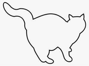 Cat Silhouette Outline - Cat Silhouette Vector Png - Free Transparent ...