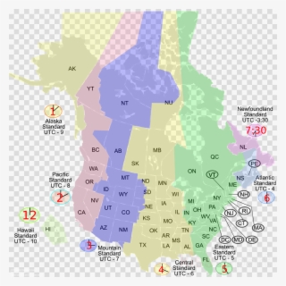 Time Zone Map United States And Canada Clipart Time - Us And Canada Map ...