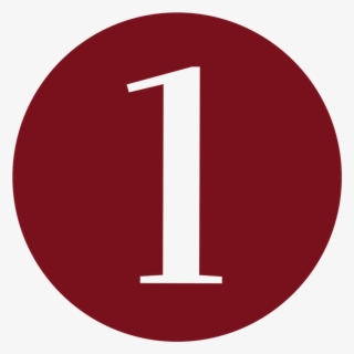 Number, 1, Red, Circle - Car Icon - Free Transparent PNG Download - PNGkey