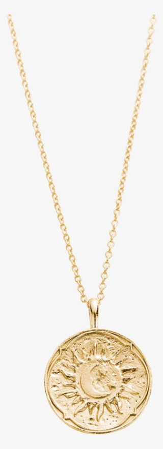 Golden Sun Coin Necklace Image - Locket - Free Transparent PNG Download ...