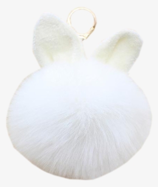 Bunny Ear Pom Pom Keychain - Locket - Free Transparent PNG Download ...