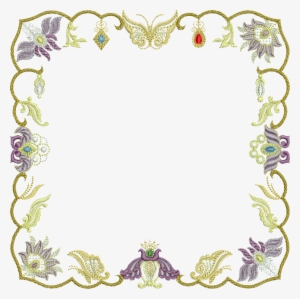 Jewel Border Small - Box Border Design - Free Transparent PNG Download ...