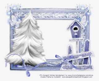 Winter Birds Border Frame - Winter Flower Frame A4 - Free Transparent ...