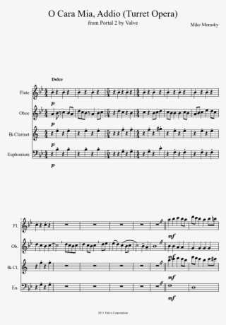 Print - Cara Mia Addio Sheet Music - Free Transparent PNG Download - PNGkey