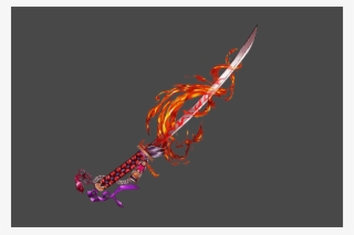 Red Fire Sword Shion - Graphic Design - Free Transparent PNG Download ...
