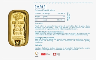 Pamp Horse Gold Bar - Free Transparent PNG Download - PNGkey