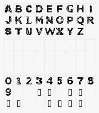 Font Characters - Template - Free Transparent PNG Download - PNGkey